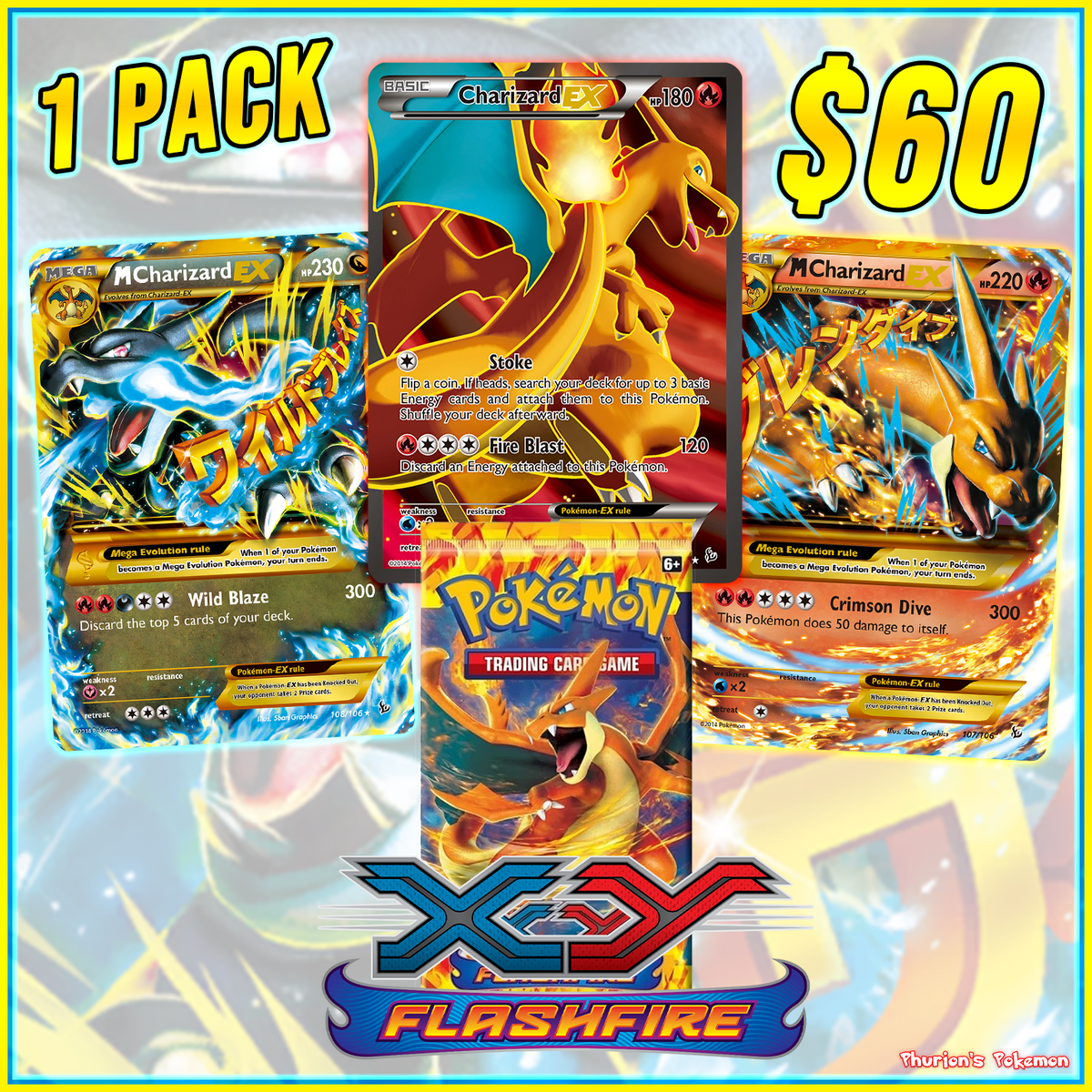 XY Flashfire 1x Pack (Personal Break) – Phurion