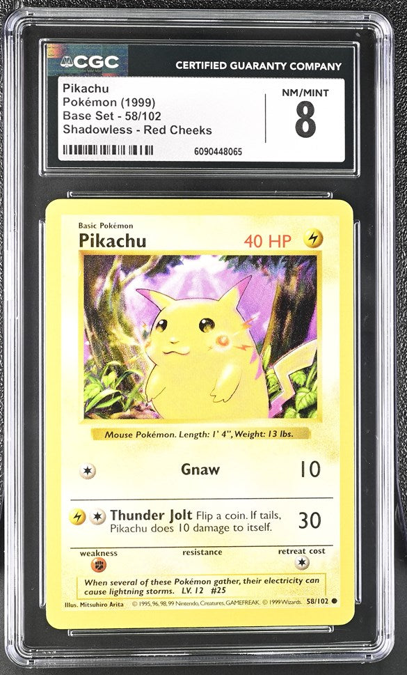 CGC 8 Pikachu Red Cheeks Shadowless (Graded Card) – Phurion