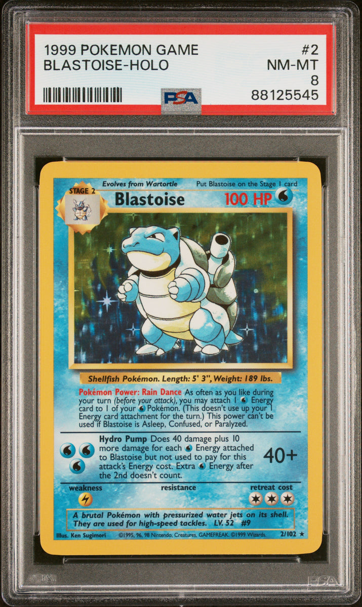 PSA 8 Blastoise Base Set Holo (Graded Card) – Phurion's Pokemon