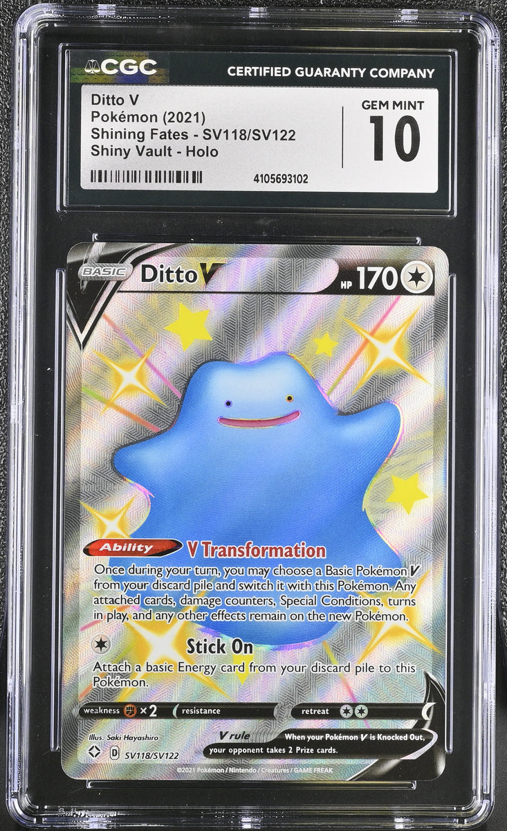 CGC GEM 10 Ditto V Full Art Shiny (Graded Card) – Phurion