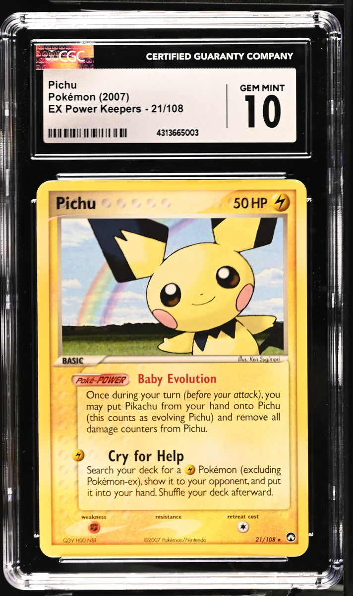 CGC GEM 10 Pichu Rare (Graded Card) – Phurion