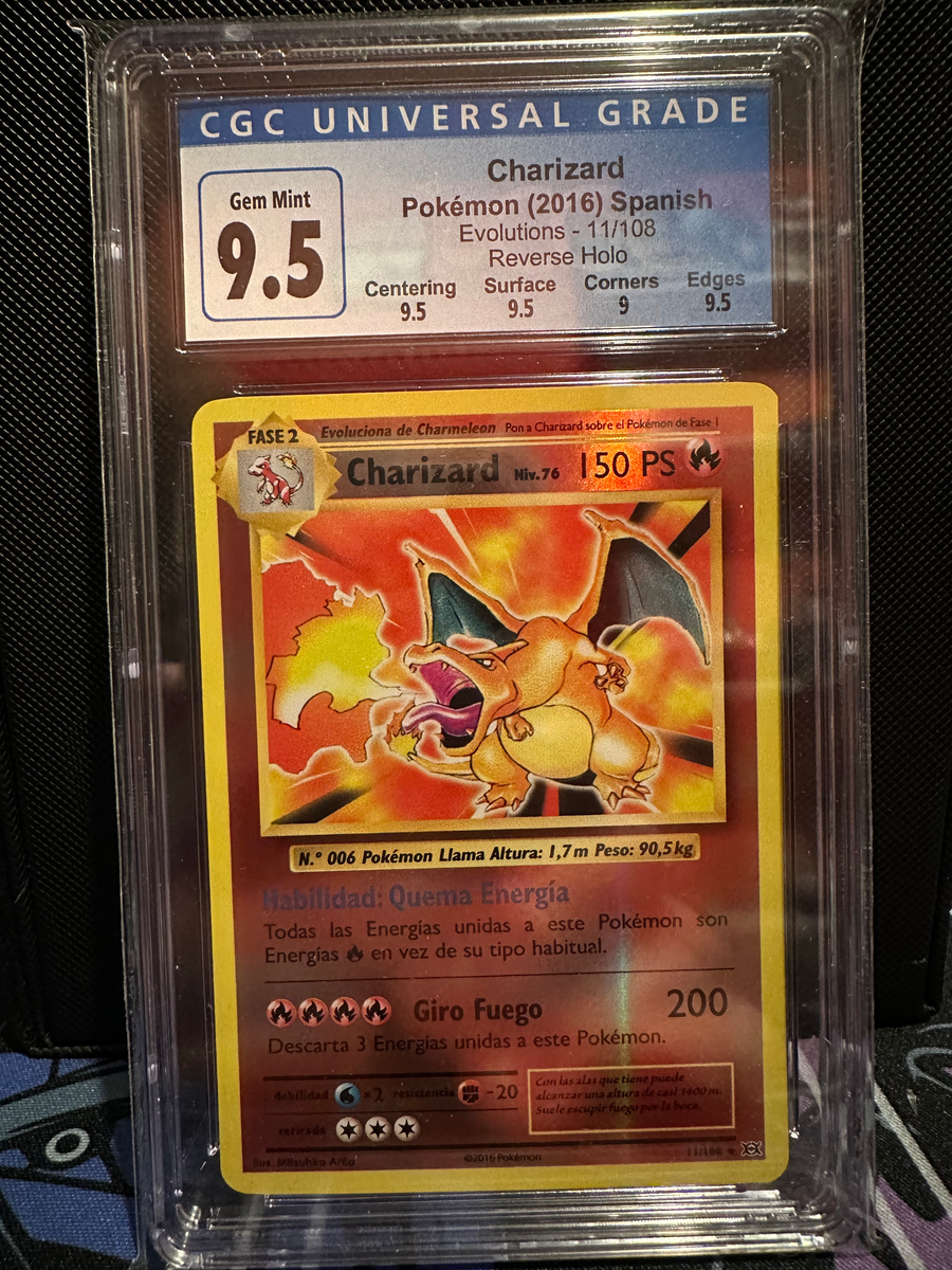 CGC 9.5 Spanish Charizard Reverse Holo (Graded Card) – Phurion
