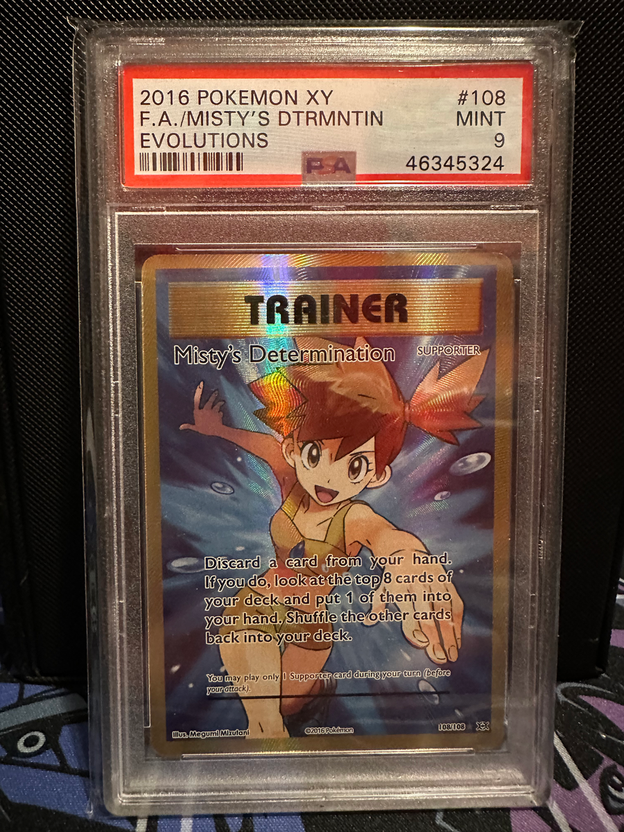 PSA 9 Misty's Determination Full Art Trainer (Graded Card) – Phurion