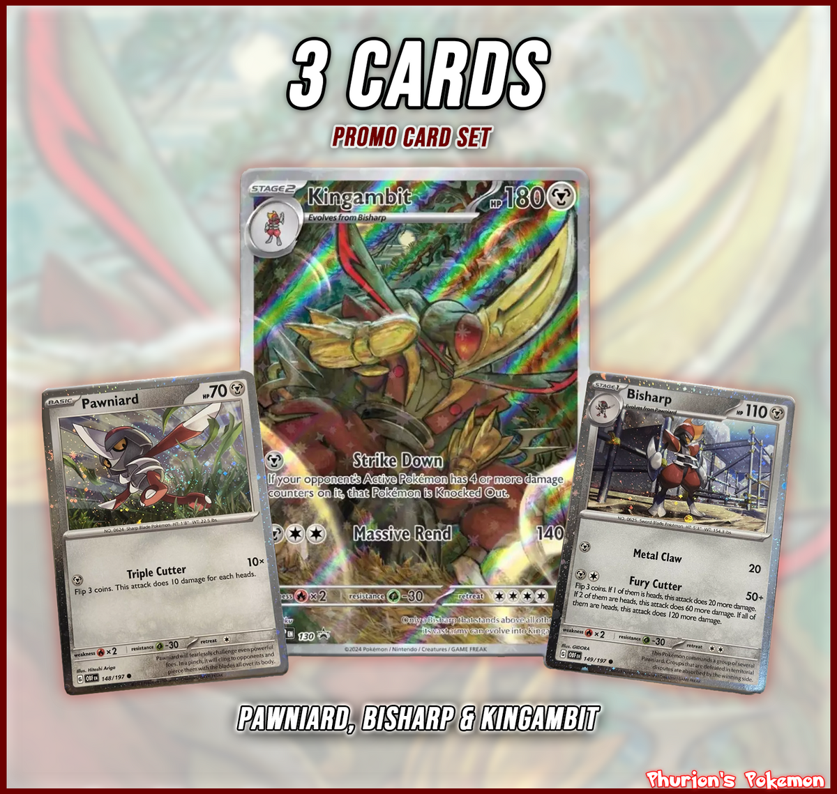 Kingambit AR Promo Set (Singles) (Promos) – Phurion