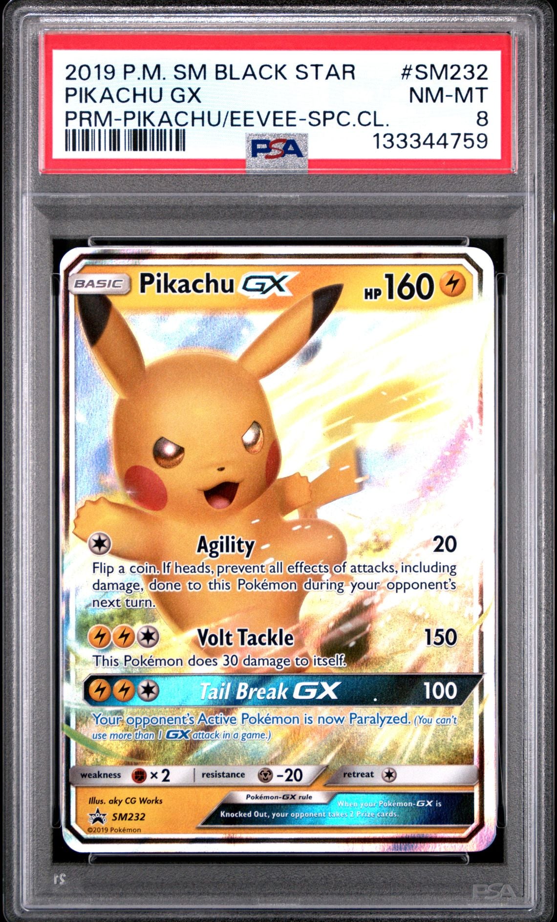 PSA 8 Pikachu GX Promo (Graded Card) – Phurion