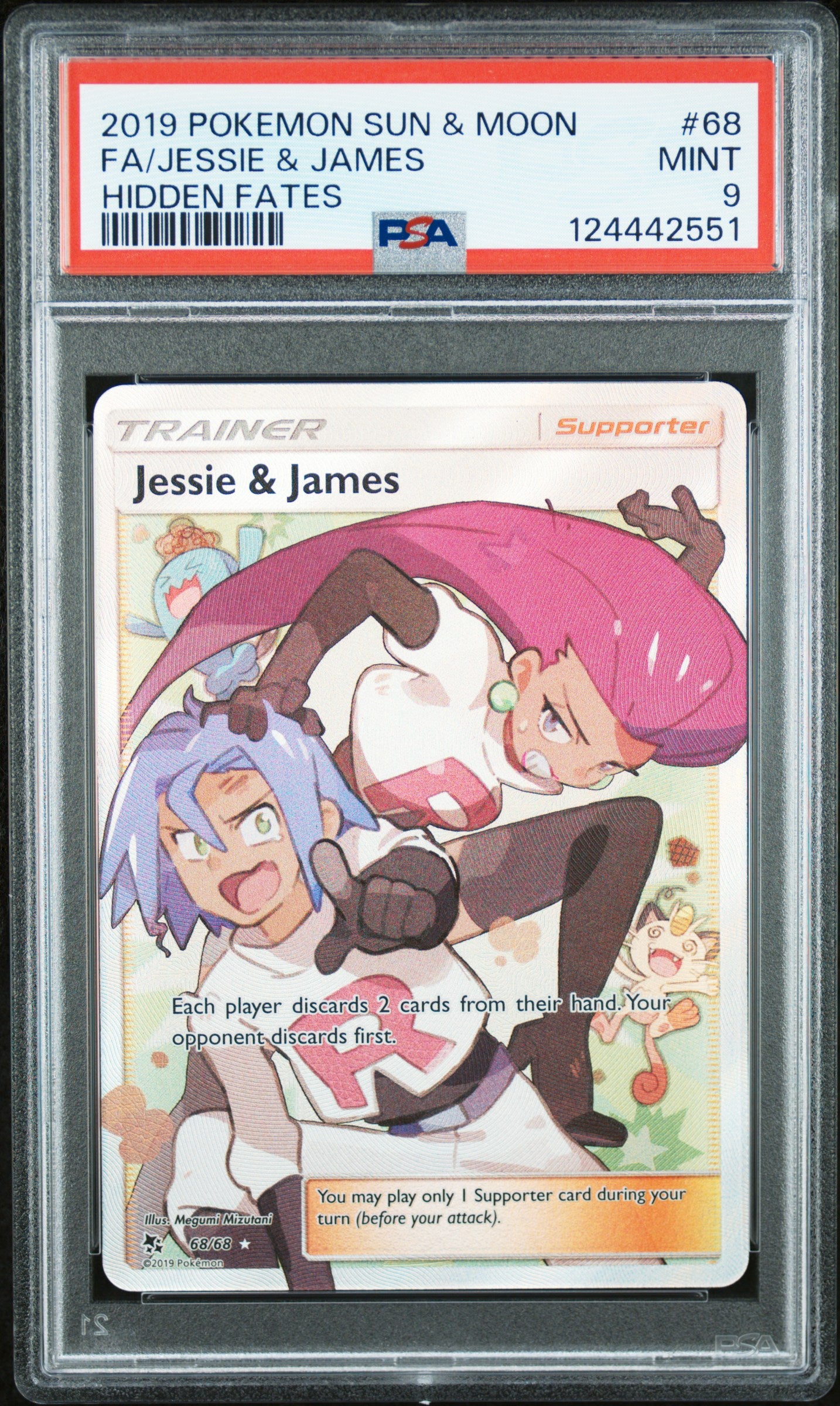 PSA 9 Jessie & James Full Art Trainer (Graded Card) – Phurion