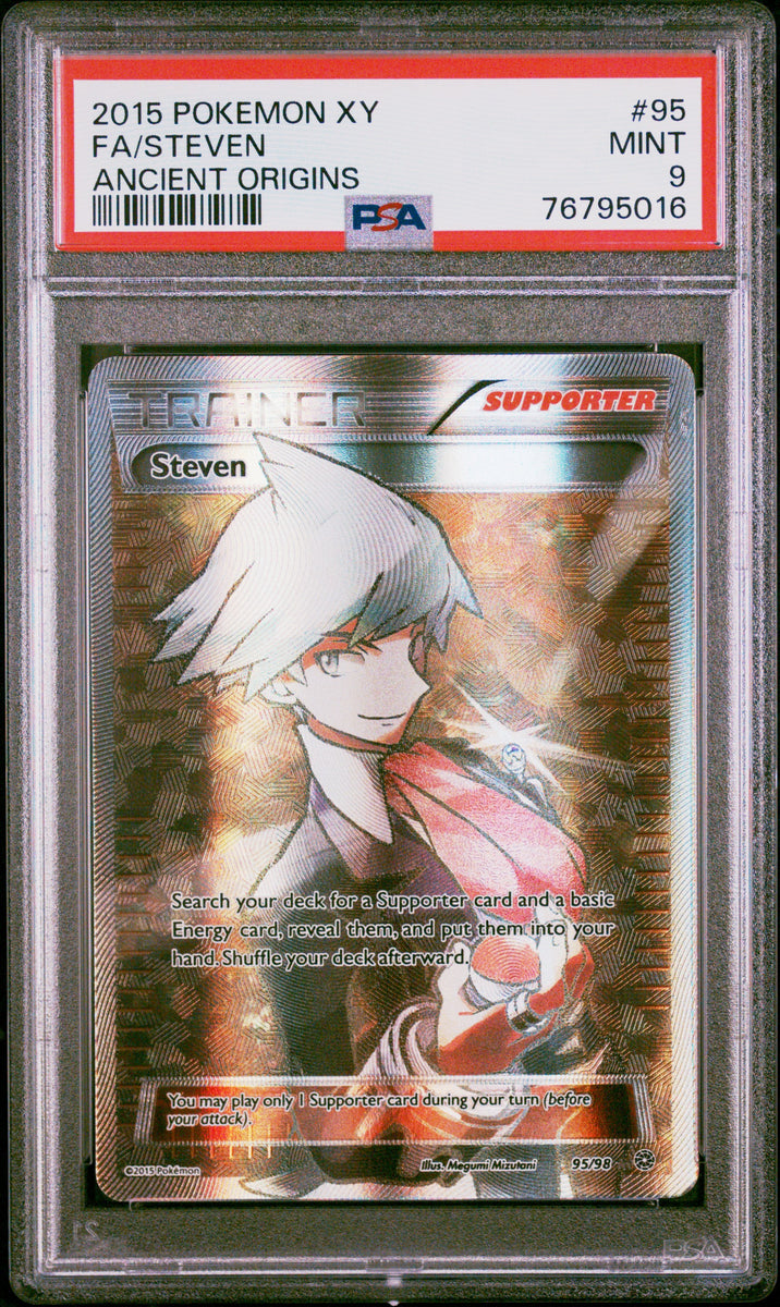 PSA 9 Steven Full Art Trainer (Graded Card) – Phurion
