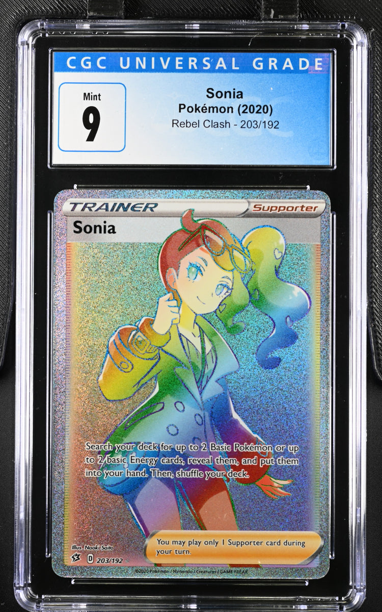 CGC 9 Sonia Rainbow Full Art Trainer (Graded Card) – Phurion