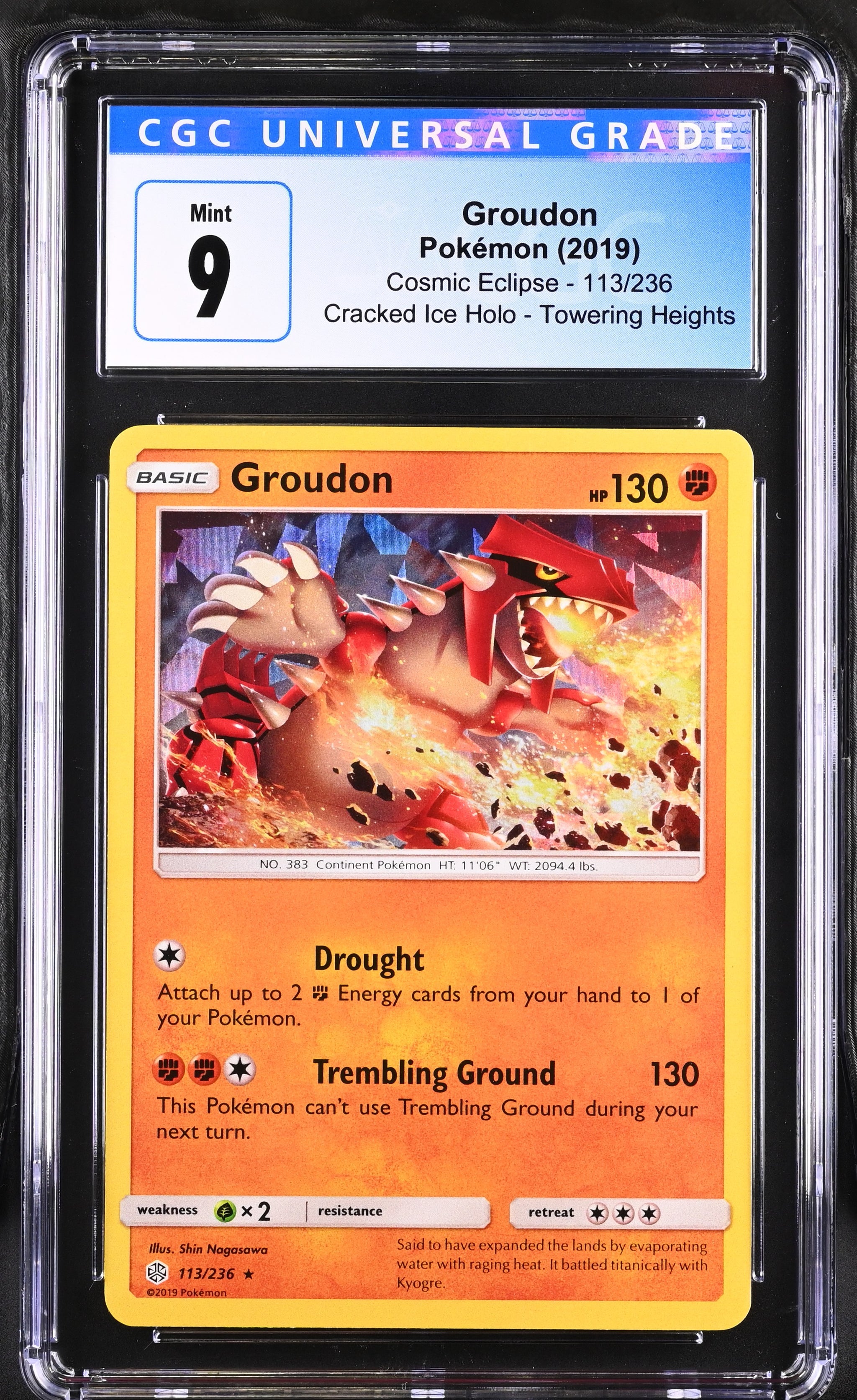 CGC 9 Groudon Cracked Ice Holo (Graded Card) – Phurion's Pokemon