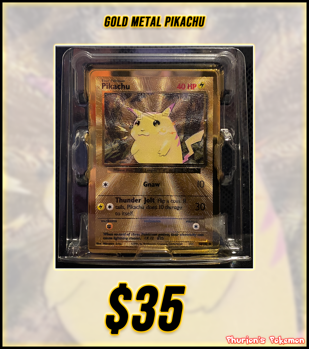 GOLD METAL PIKACHU (Singles) (Promos) – Phurion