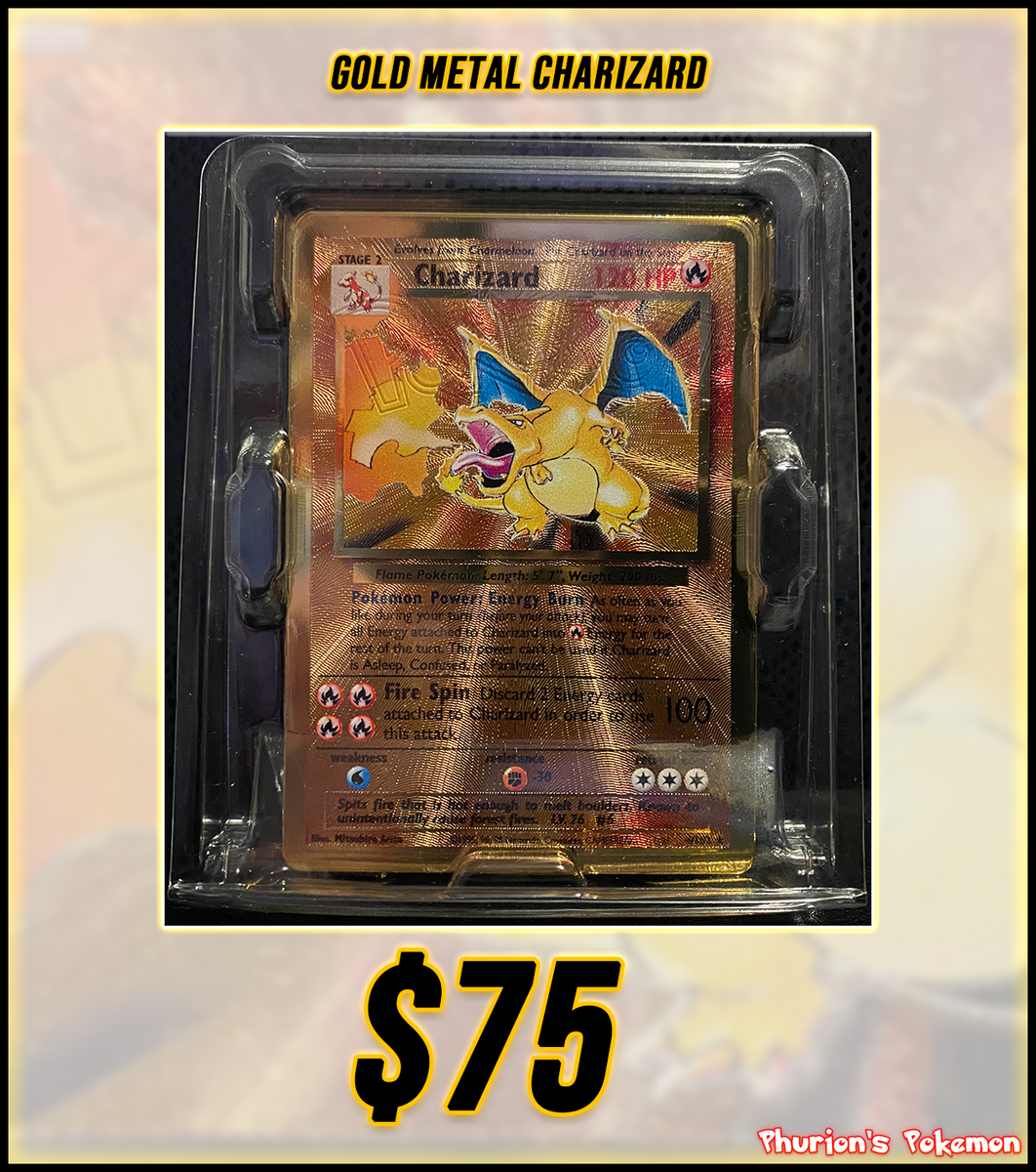 GOLD METAL CHARIZARD (Singles) (Promos) – Phurion