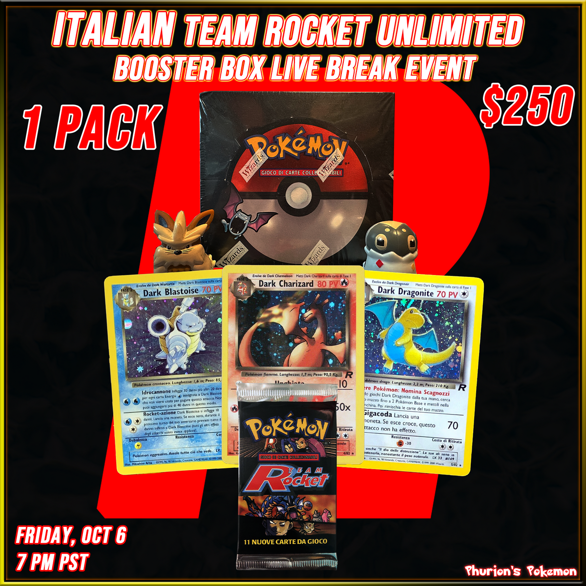 VINTAGE BOX BREAK EVENT 10/6 - ITALIAN Team Rocket Unlimited (Personal ...