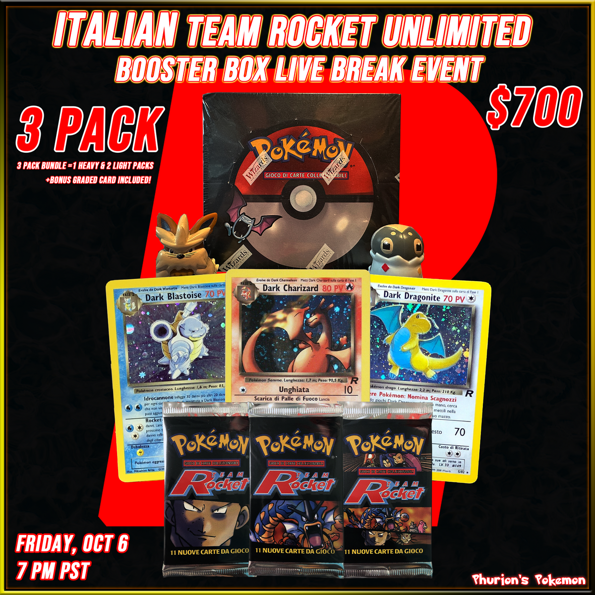 VINTAGE BOX BREAK EVENT 10/6 - ITALIAN Team Rocket Unlimited (Personal ...